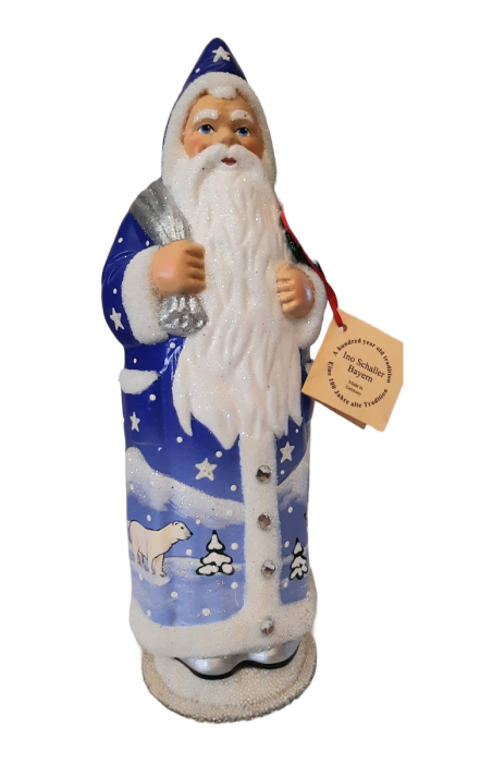 Old Santa In Blue